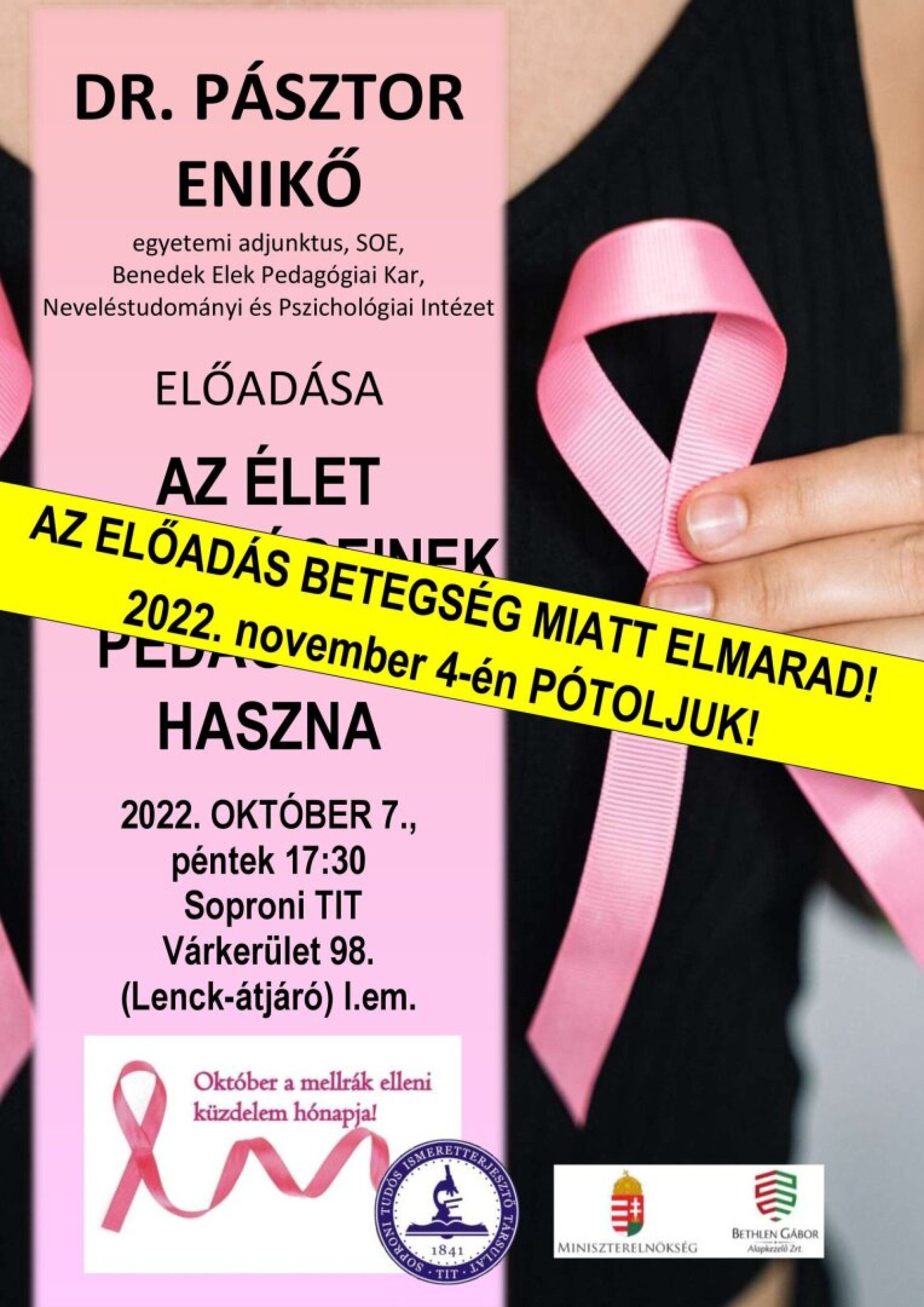 Dr. Pásztor Enikő: Az élet nehézségeinek pedagógiai haszna - Részletek - Sopron Régió