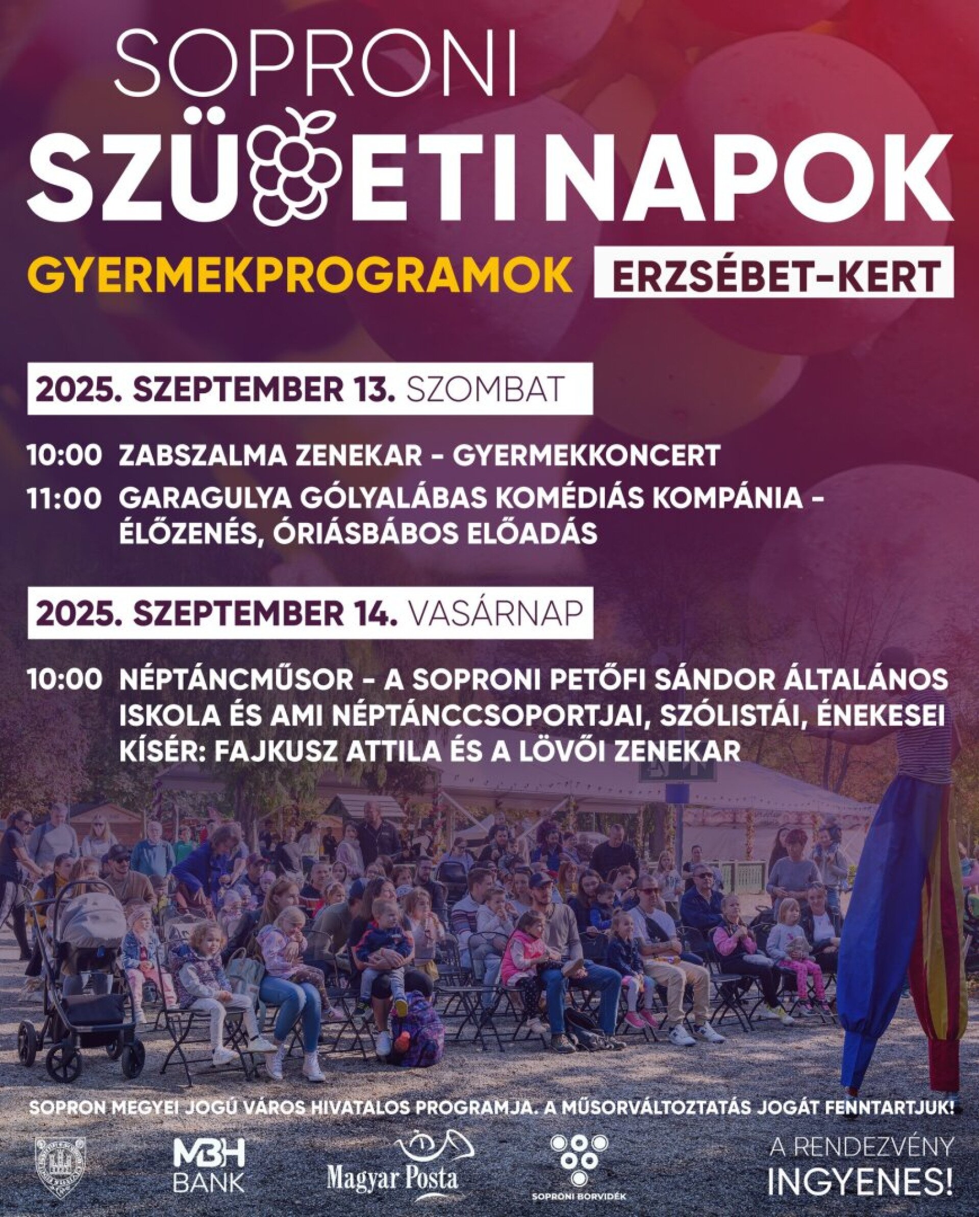 Soproni Szüreti Napok 2025 - Részletek - Sopron Régió
