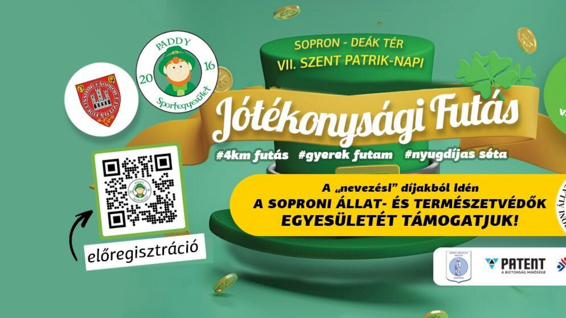 VII. Szent Patrik-napi jótékonysági futás - Részletek - Sopron Régió